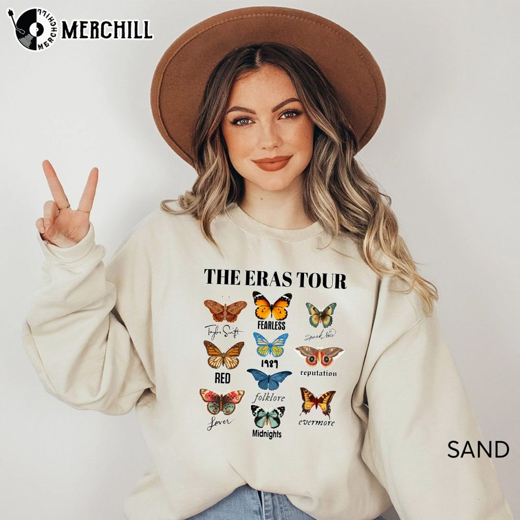 The Eras Tour Butterfly Shirt Taylor Swift Fan Merch Gift - Happy Place ...