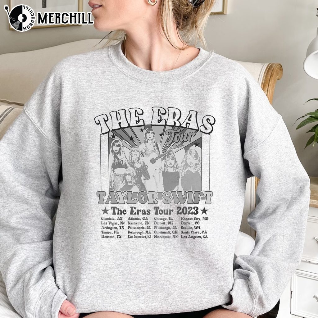 The Eras Tour Shirt Retro Swiftie Outfits - Happy Place for Music Lovers
