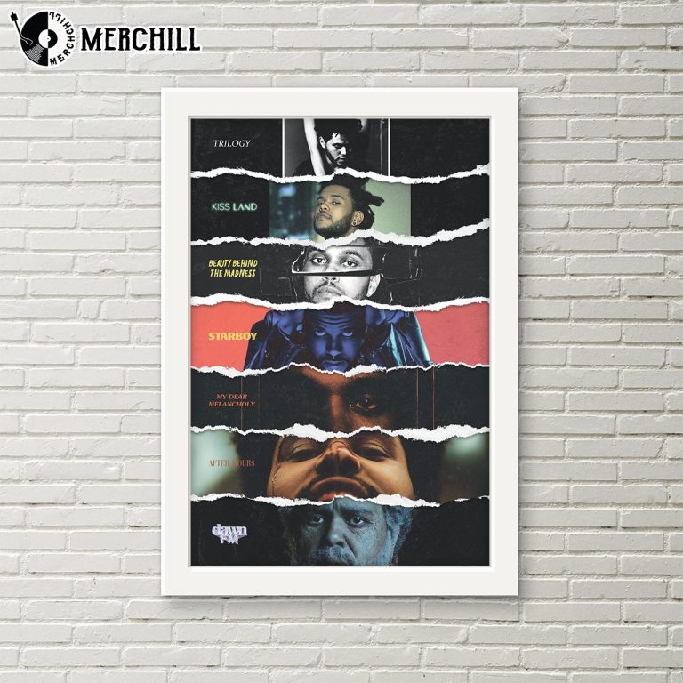 The Weeknd Album Covers Poster Aesthetic Print - Happy Place for Music ...