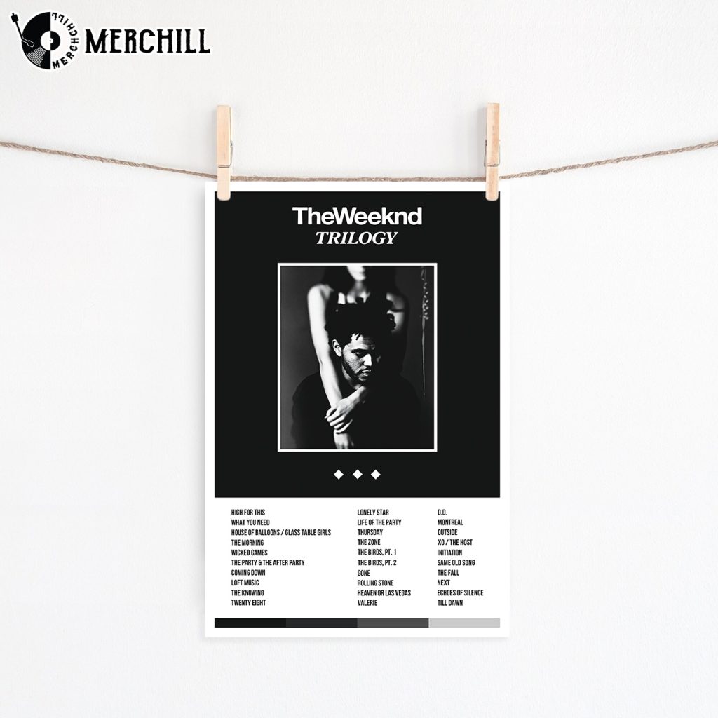 The Weeknd Trilogy Poster Album Cover Print - Happy Place for Music Lovers