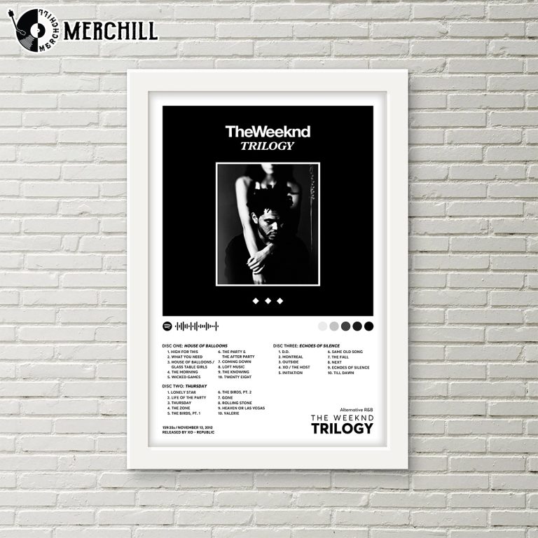 Trilogy Album Cover Poster The Weeknd Print - Happy Place for Music Lovers