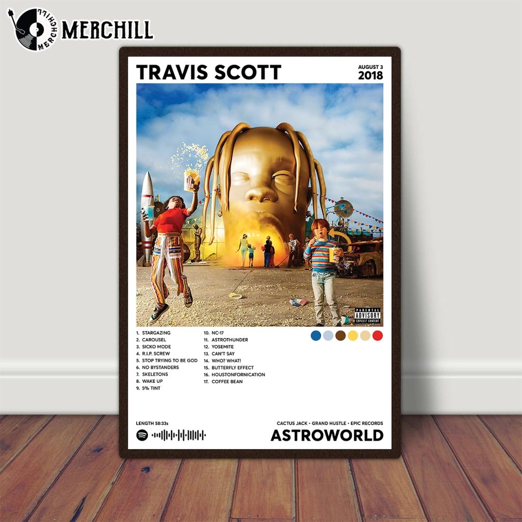 Astroworld Album Travis Scott Poster - Happy Place for Music Lovers