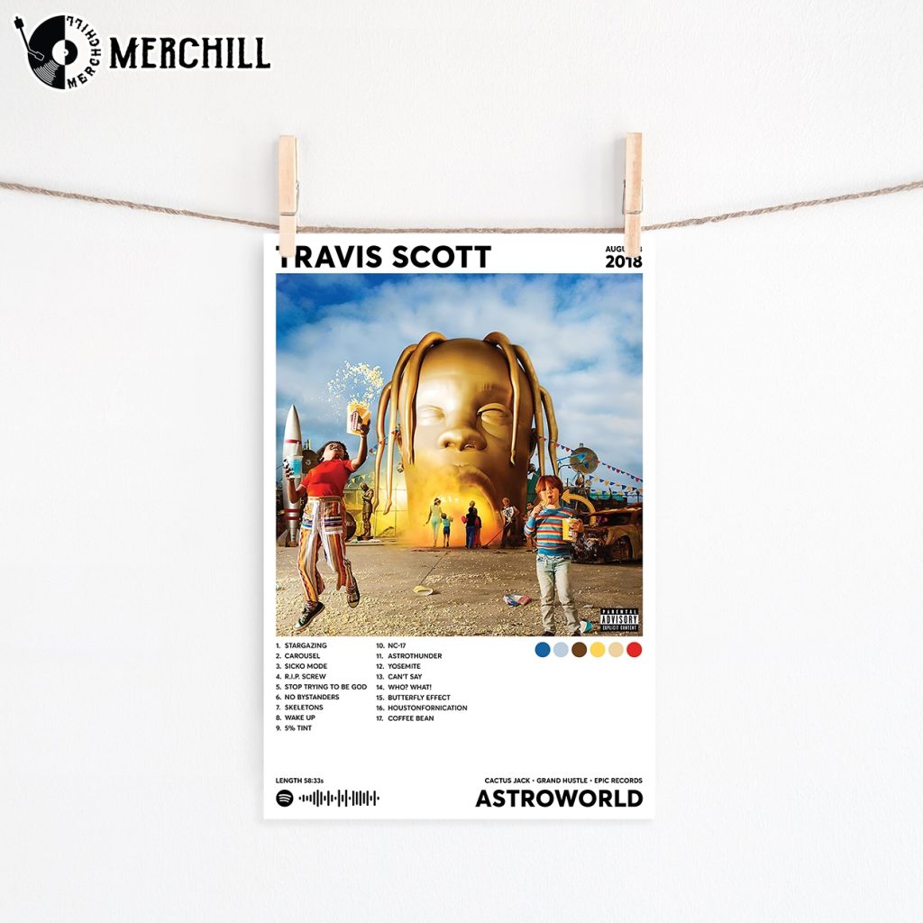 Astroworld Album Travis Scott Poster - Happy Place for Music Lovers