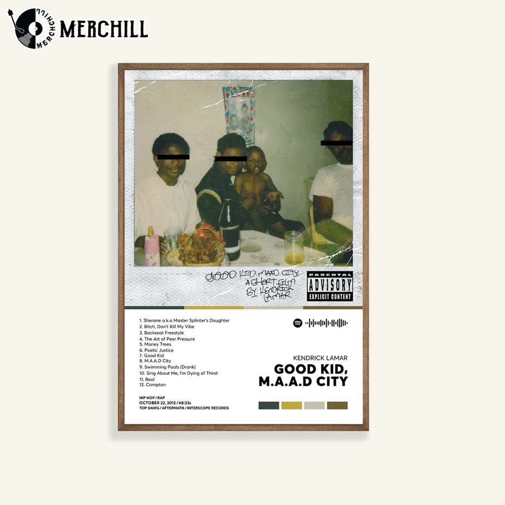 Good Kid M.A.A.D City Poster Kendrick Lamar Print - Happy Place for ...