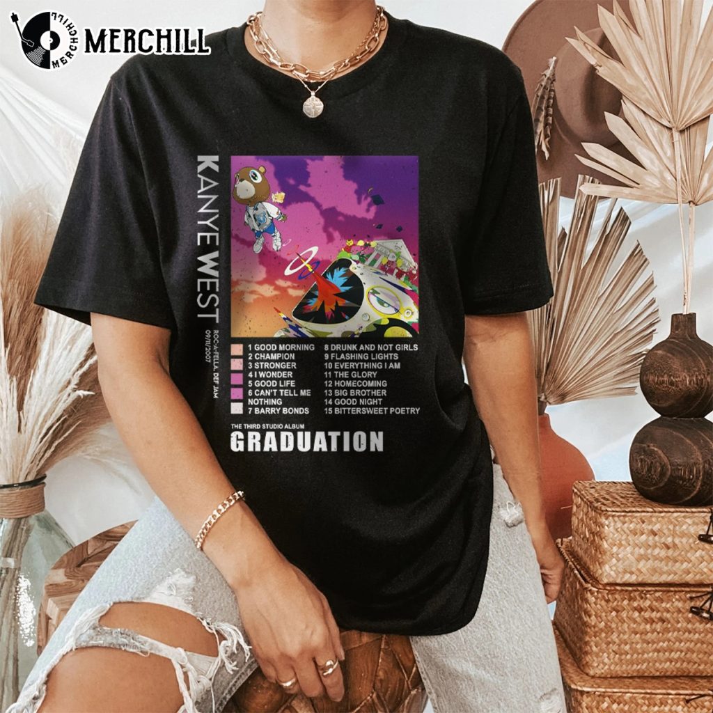 Graduation Album Graphic Tshirt Kanye West Tour Shirt - Happy Place for ...