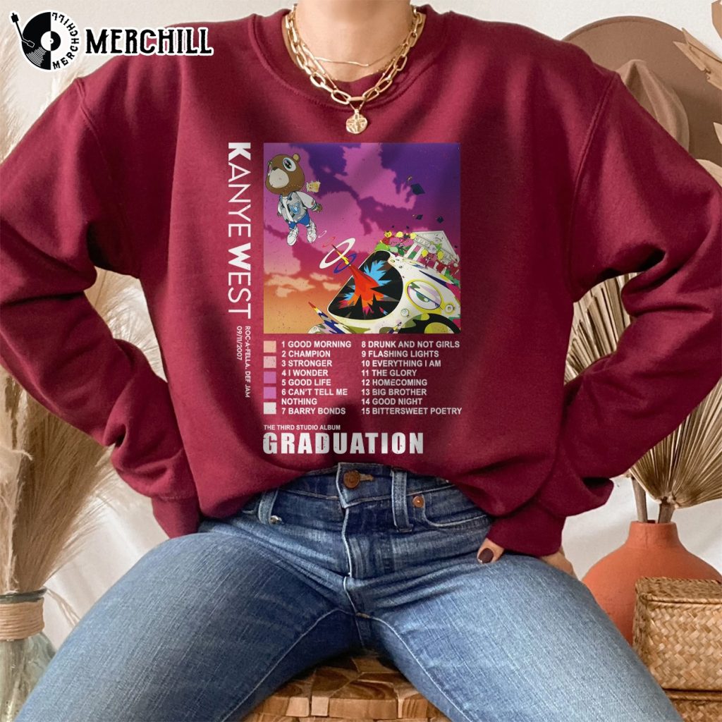 Graduation Album Graphic Tshirt Kanye West Tour Shirt - Happy Place for ...