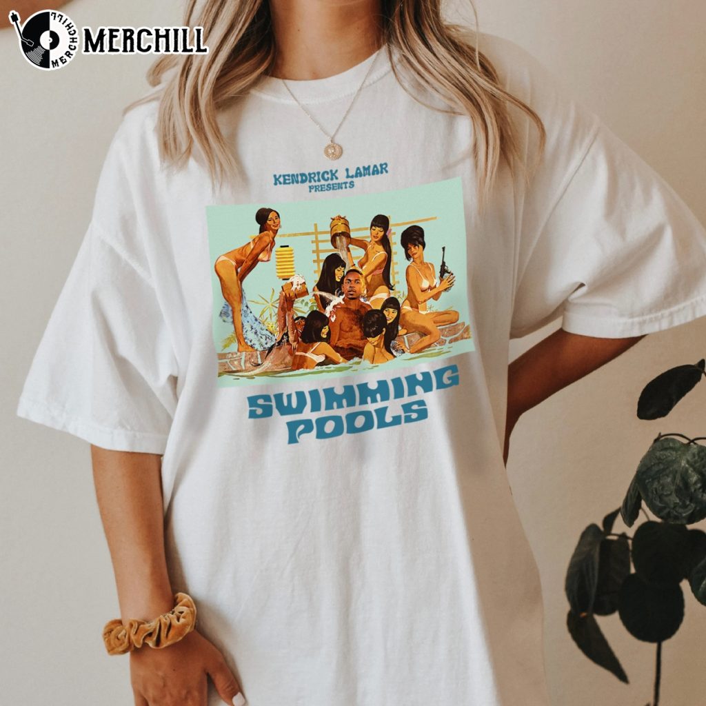 Kendrick Lamar Inspired Swimming Pools Graphic Tee - Happy Place for ...