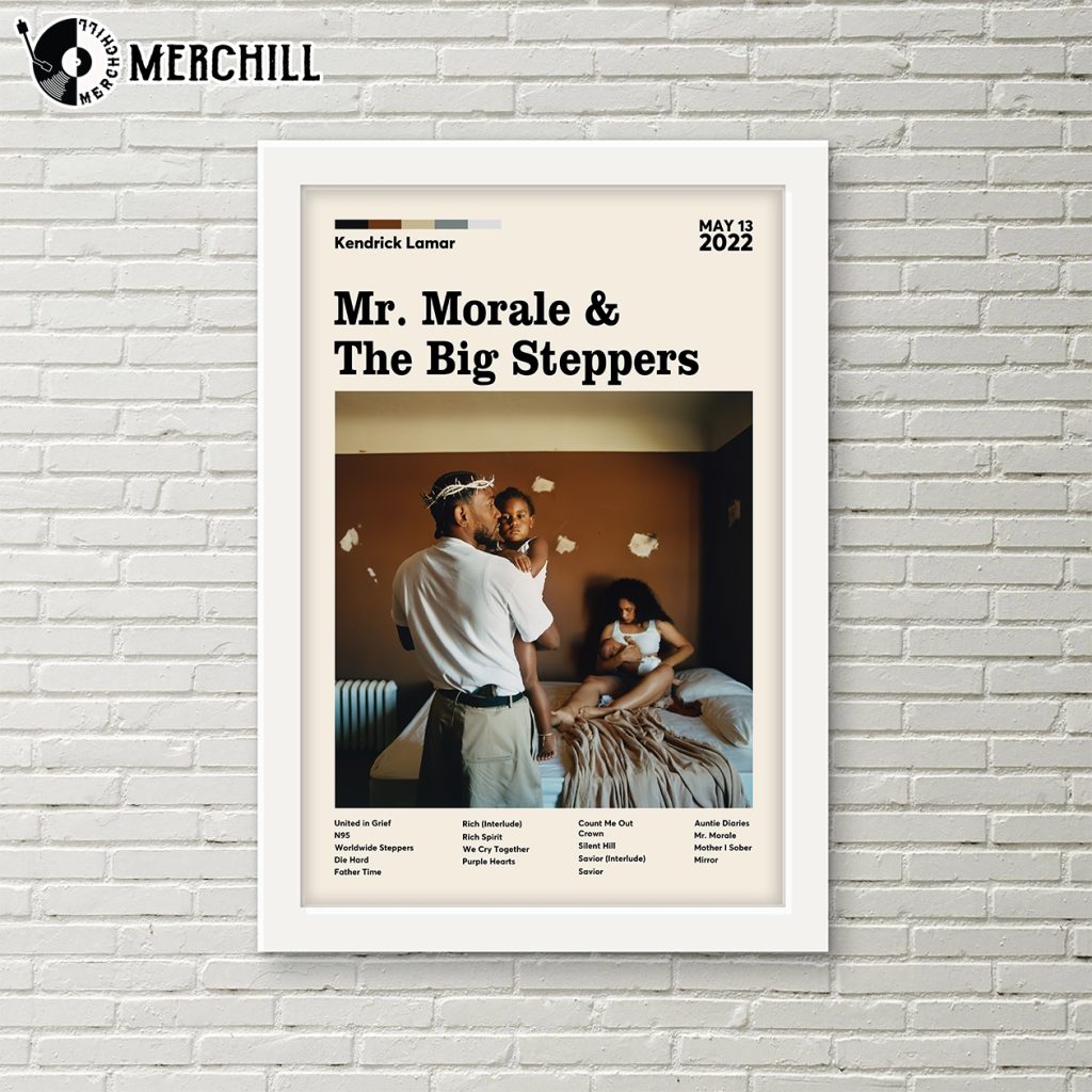 Mr. Morale & The Big Steppers Album Cover Poster Kendrick Lamar Print ...