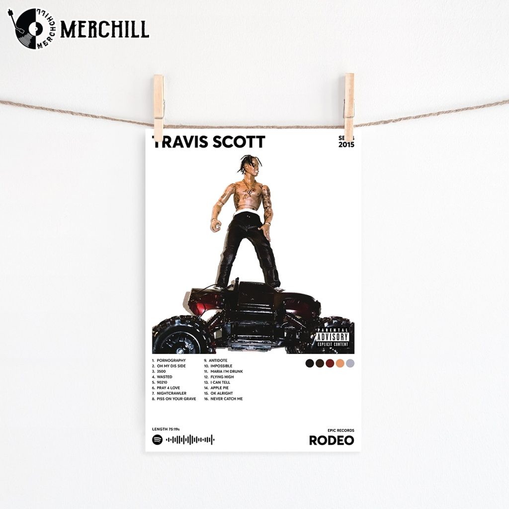Travis Scott Rodeo Album Poster Hip Hop Album Cover - Happy Place for ...