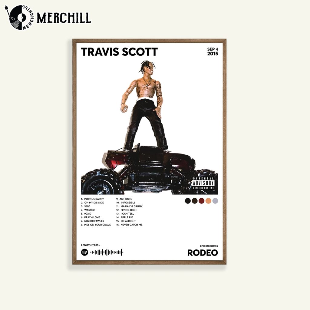 Travis Scott Rodeo Album Poster Hip Hop Album Cover - Happy Place for ...