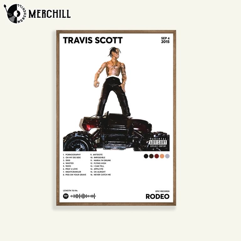 Travis Scott Rodeo Album Poster Hip Hop Album Cover - Happy Place for ...