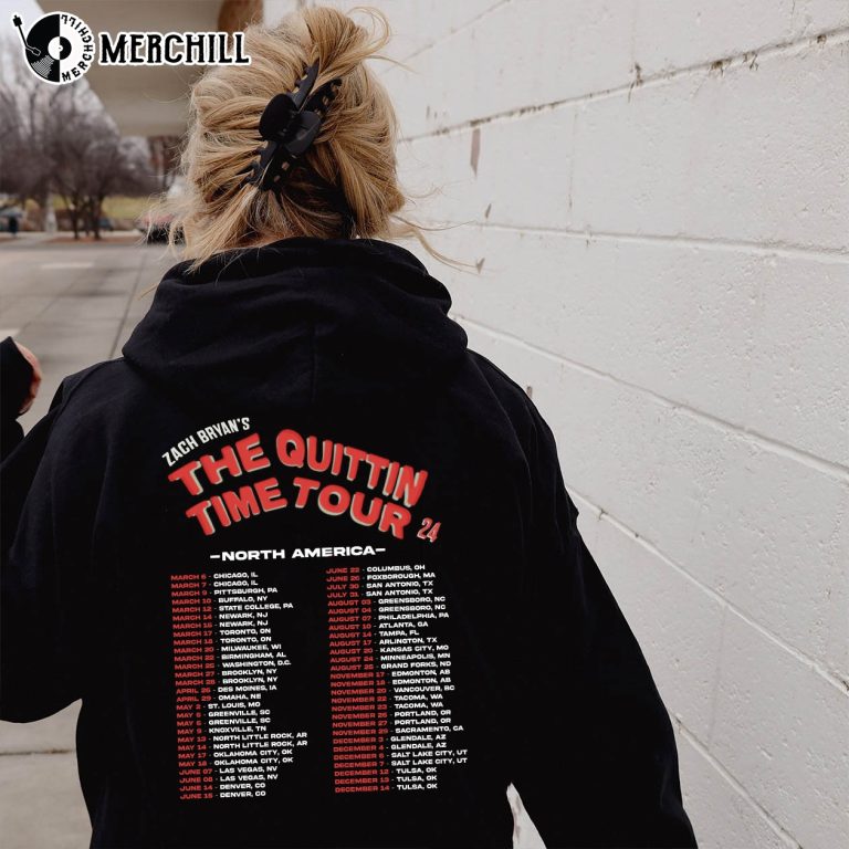 Zach Bryan The Quitting Time Tour 24 Shirt Cowboy Zach Bryan Fan Gift ...