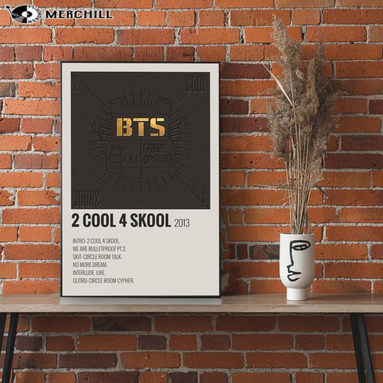 BTS 2 Cool 4 Skool Album Cover Poster
