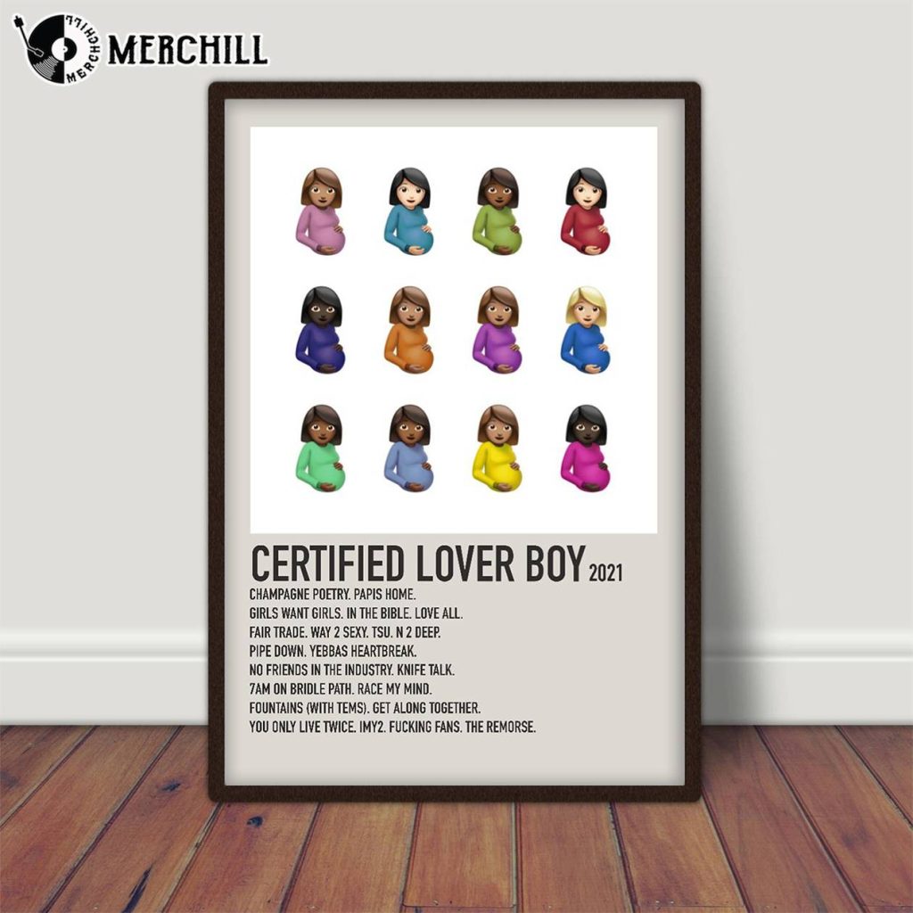 Certified Lover Boy Album Cover Drake Poster - Happy Place for Music Lovers