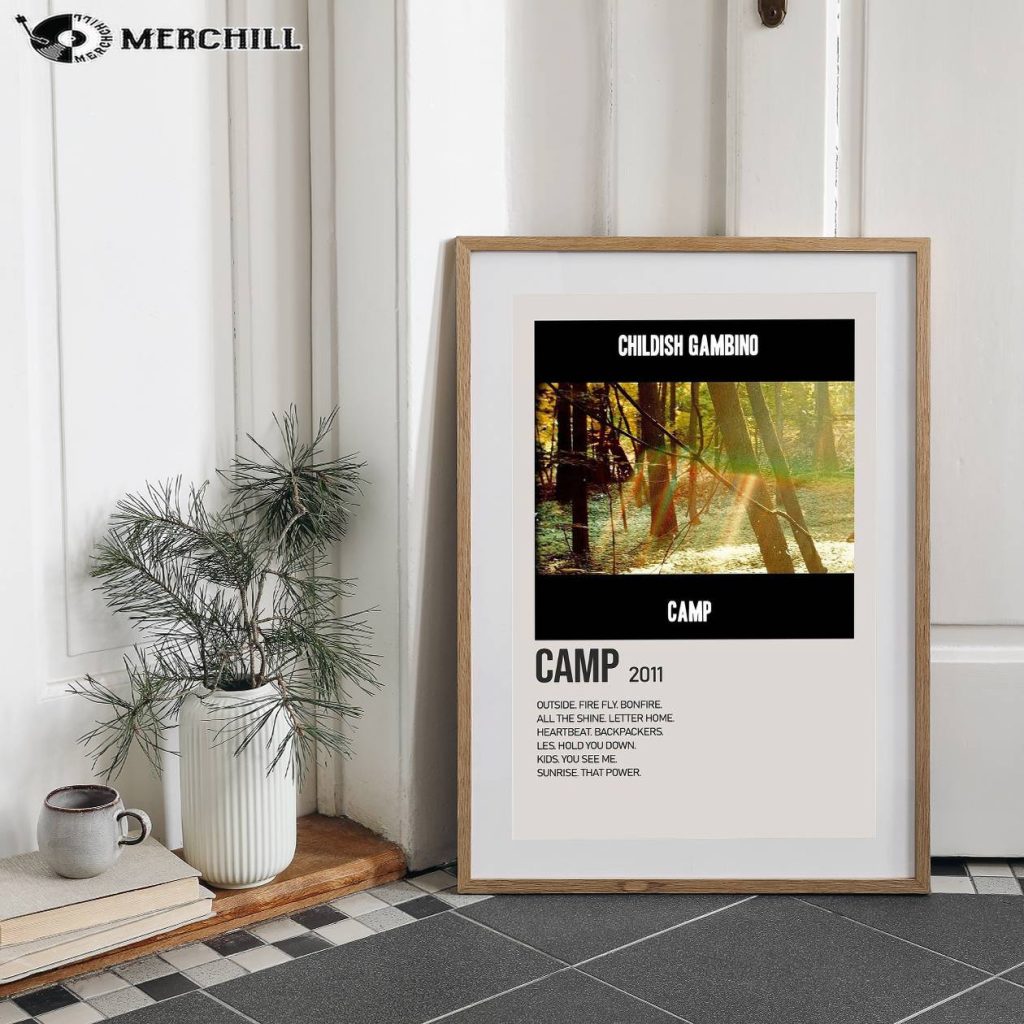 Childish Gambino Poster Camp Album Cover - Happy Place for Music Lovers