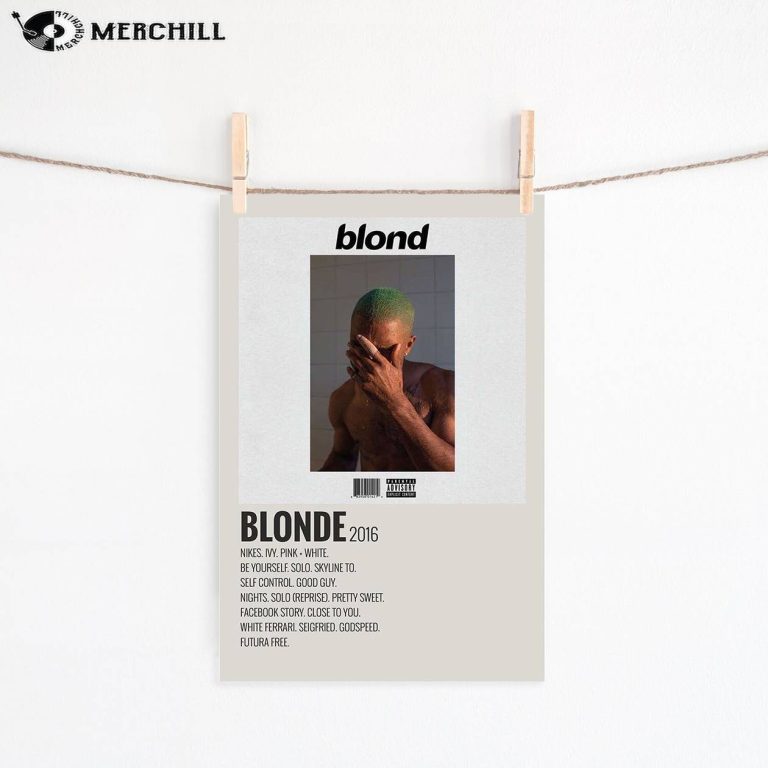 Frank Ocean Blonde Album Cover Poster - Happy Place for Music Lovers