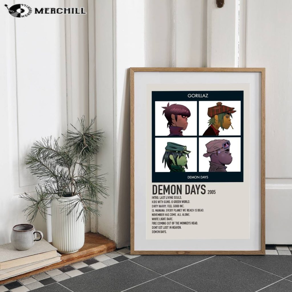 Gorillaz Poster Demon Days Album Cover Print