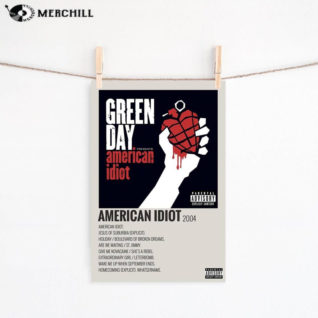 Green Day American Idiot Album Cover Print Poster - Happy Place for ...