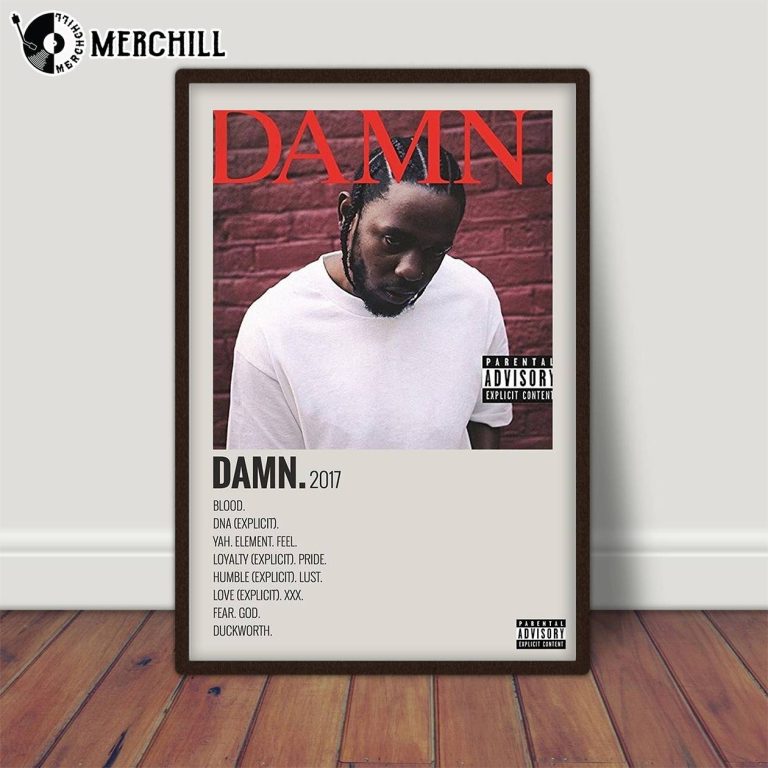 Kendrick Lamar Damn Album Poster Gift for Music Lover