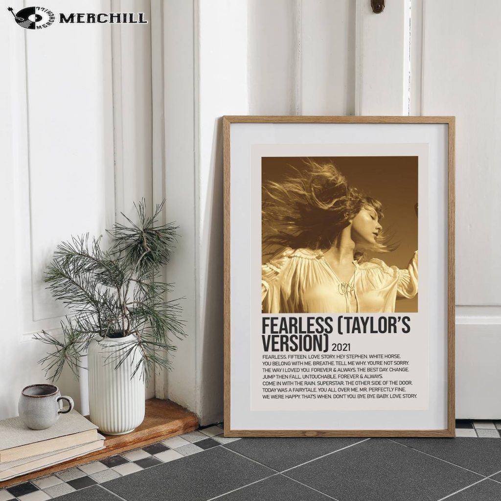 Taylor Swift Poster Fearless Taylor's Version Print