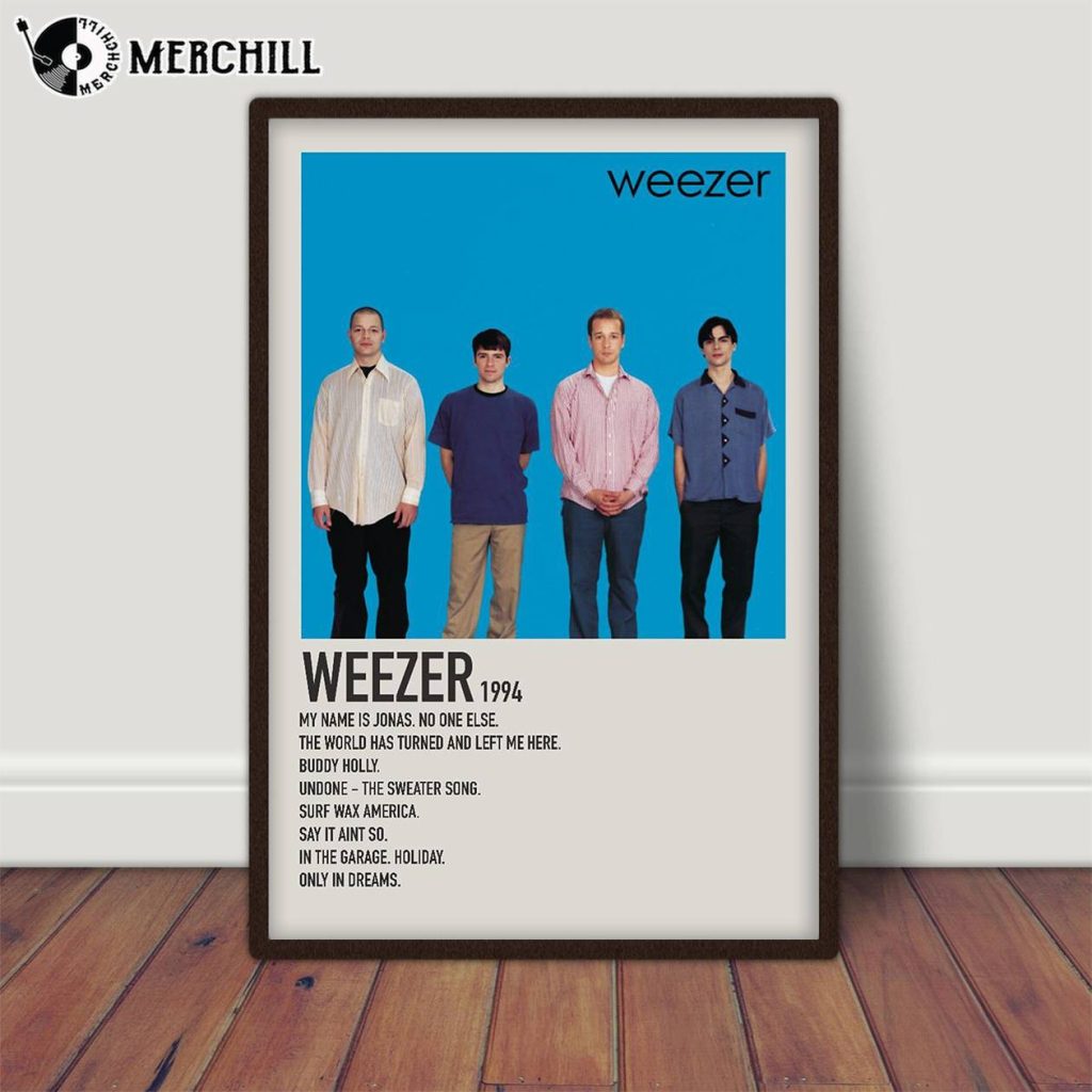 Weezer 1994 Blue Album Poster Gift for Music Lover - Happy Place for ...