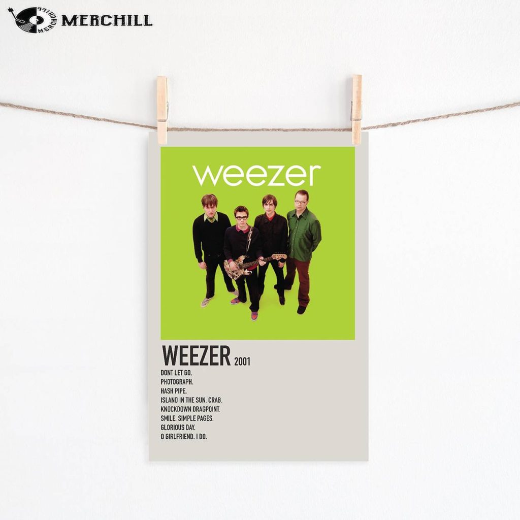 Weezer Green Album Poster Gift for Music Lover - Happy Place for Music ...