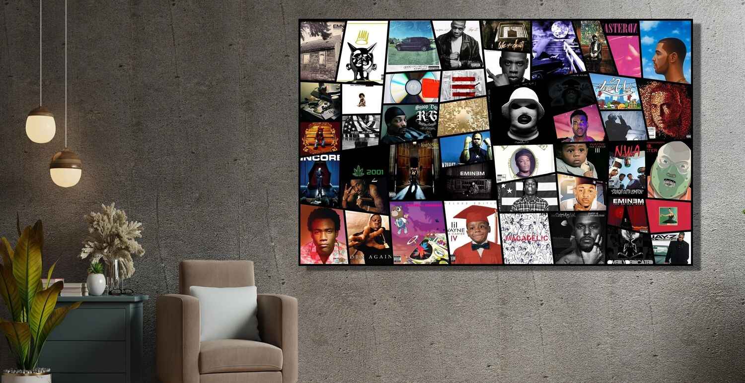 Creative Ways to Showcase Rap Album Posters in Your Home - Happy Place ...