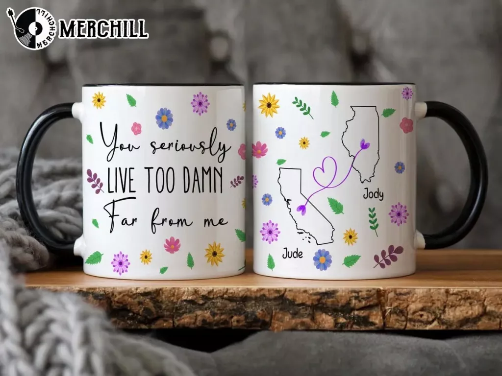 Custom State To State Mug Gifts for Mom Birthday