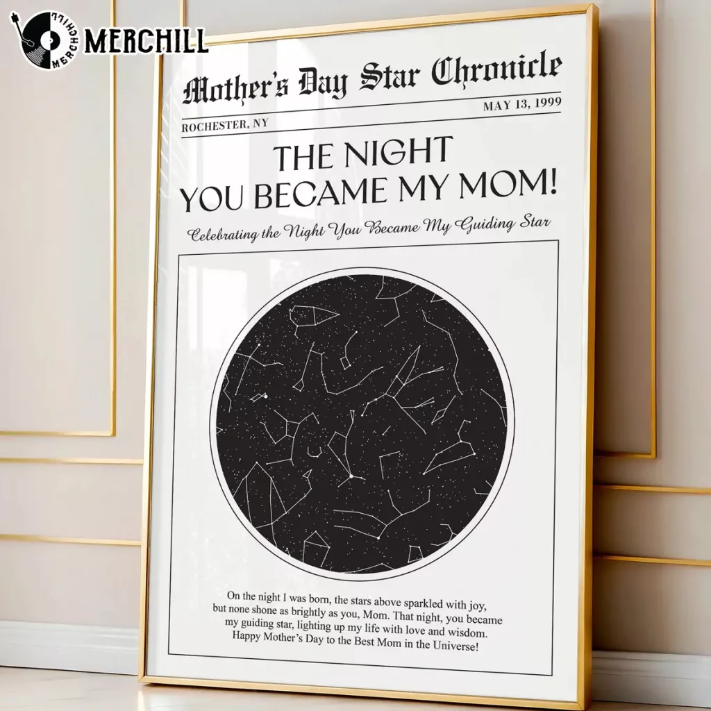 Custom Mom Star Map Poster Unique Mother's Day Home Decor